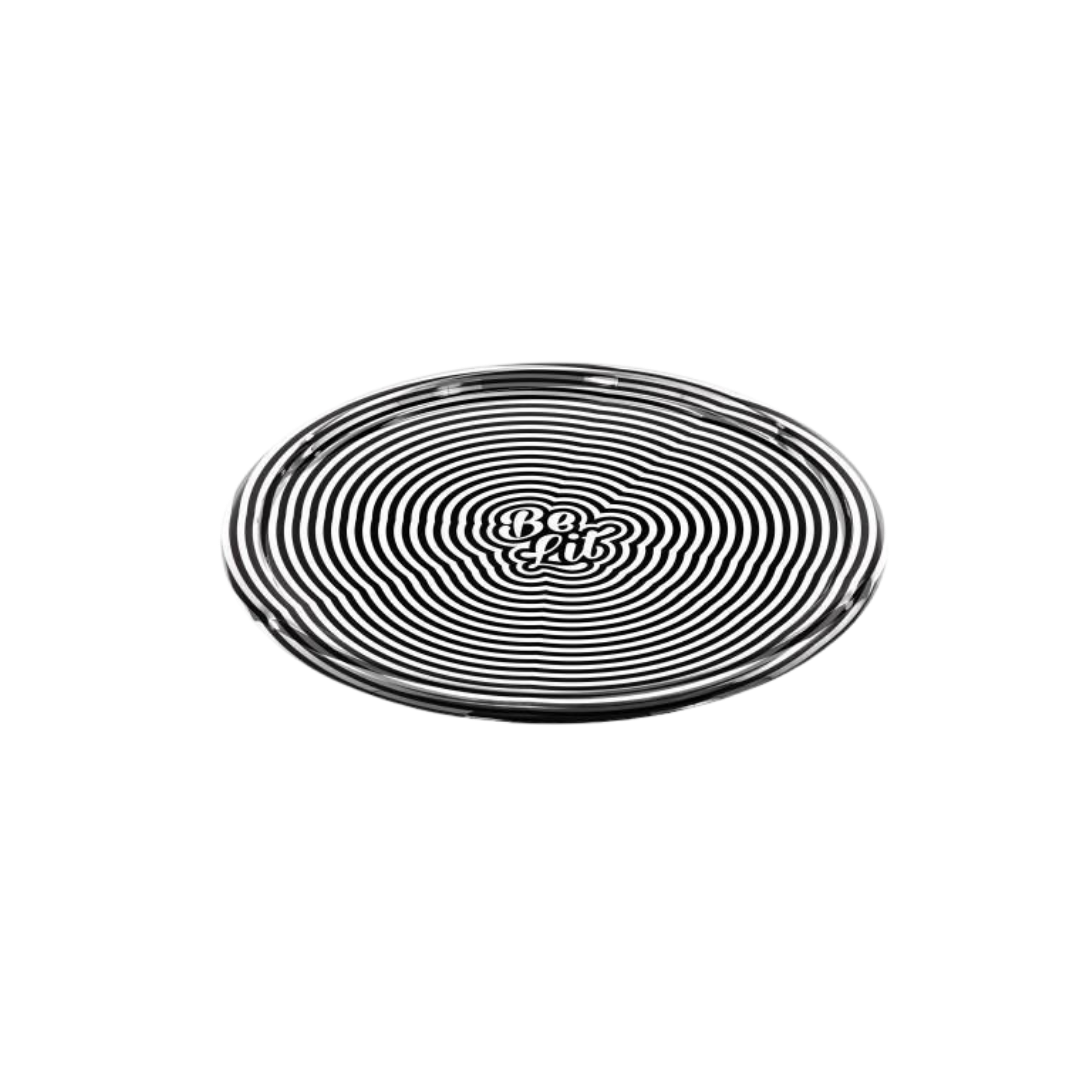 Be Lit Round Rolling Tray, Be Lit Ripple | Be Lit Brand – 420 Market